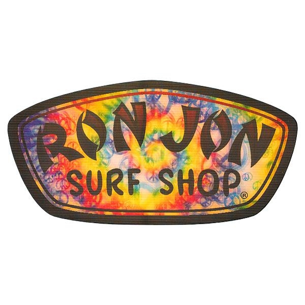 Ron Jon 3D Tie Dye Peace Sticker - Stickers and Decals | Ron Jon Surf Shop