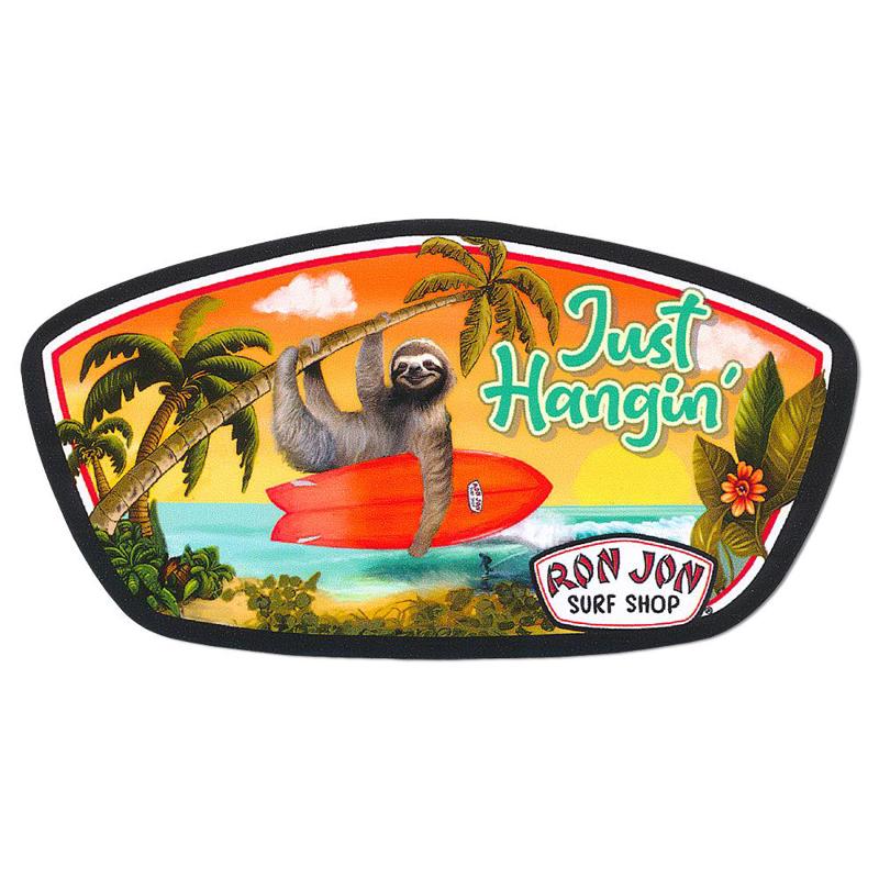 Ron Jon Just Hangin' Sloth Sticker | Ron Jon Surf Shop