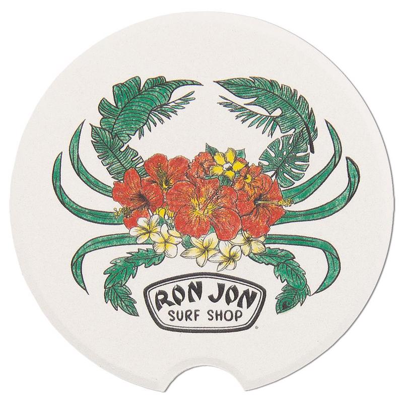 Ron Jon Floral Crab Car Coaster - Car Accessories | Ron Jon Surf Shop