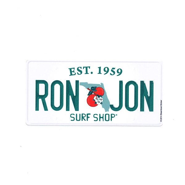 Ron Jon Florida Plate Sticker - Mini - Decals | Ron Jon Surf Shop