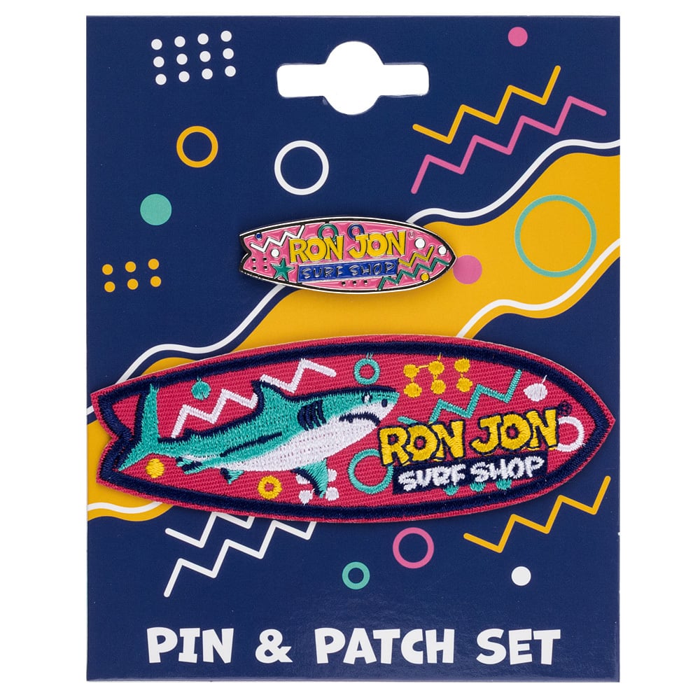 Ron Jon Shark Pin and Patch Set | Ron Jon Surf Shop
