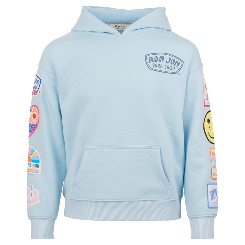 Ron Jon Kids Blue Surf Patch Pullover Hoodie | Ron Jon Surf Shop