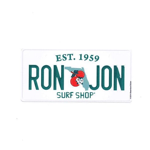 Ron Jon Florida Plate Sticker - Mini - Decals | Ron Jon Surf Shop