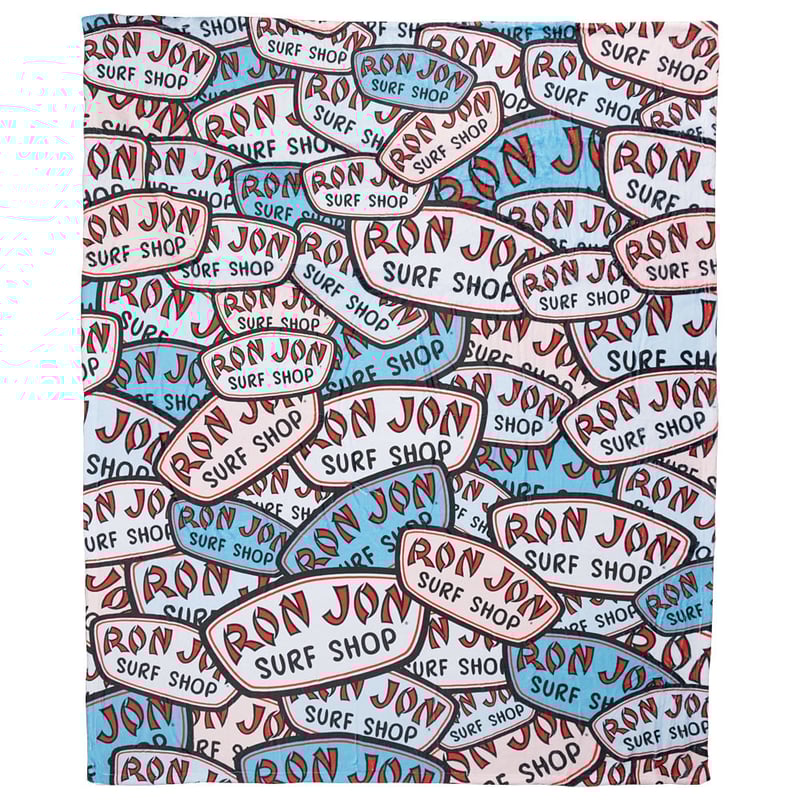 Ron Jon Badges Throw - 50" x 60" | Ron Jon Surf Shop