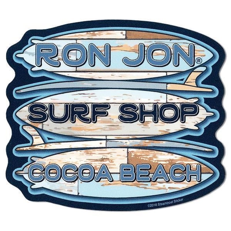 Ron Jon Wooden Surfboards Sticker - Souvenirs | Ron Jon Surf Shop