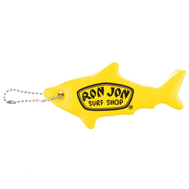 Ron Jon Yellow Shark Floating Keychain - Accessories | Ron Jon Surf Shop
