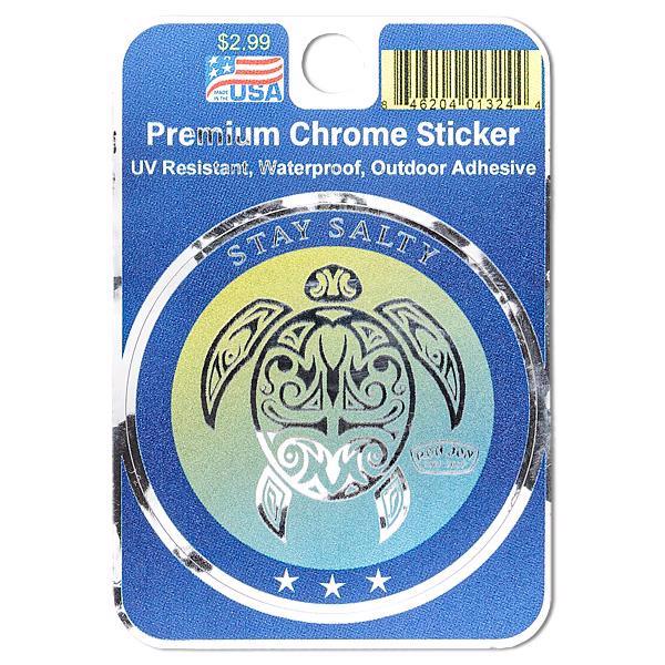 Ron Jon Turtle Chrome Sticker - Decals | Ron Jon Surf Shop