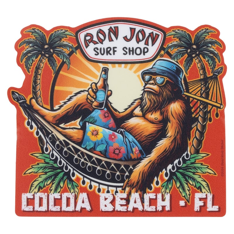 Ron Jon Sasquatch Hammock Sticker | Ron Jon Surf Shop