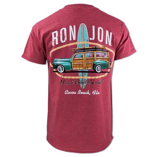 Ron Jon Distressed Vintage Woody Tee | Ron Jon Surf Shop