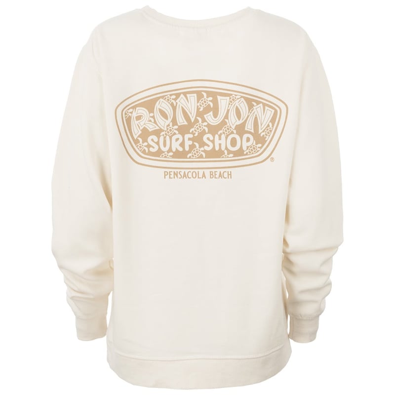 Ron Jon Women's Pensacola Beach FL Icon Badge Crew Neck Pullover | Ron ...