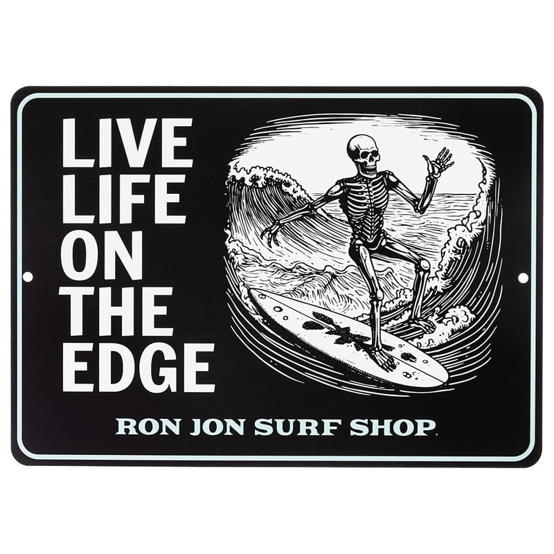 Ron Jon Live Life On The Edge Metal Sign | Ron Jon Surf Shop