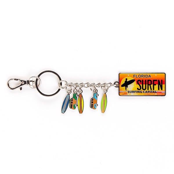 Surfing Capital Charm Keychain - Accessories | Ron Jon Surf Shop