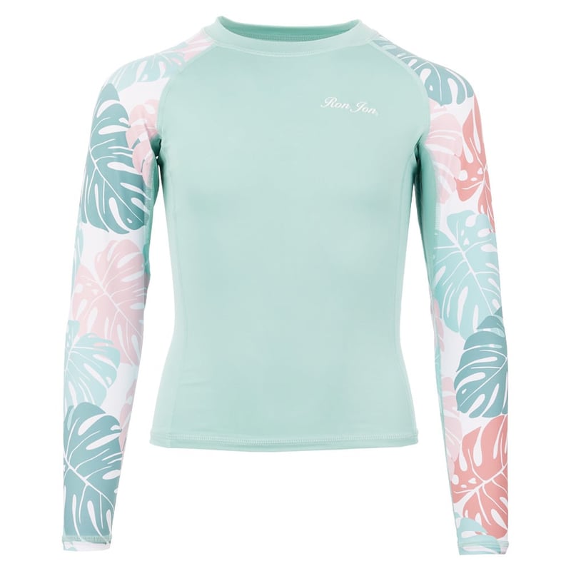 Ron Jon Kids Mint Kailana Long Sleeve Rash Guard | Ron Jon Surf Shop