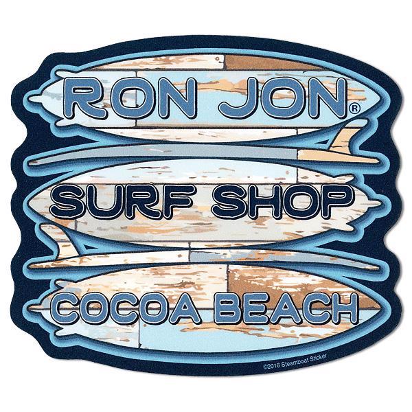 Ron Jon Wooden Surfboards Sticker - Souvenirs | Ron Jon Surf Shop
