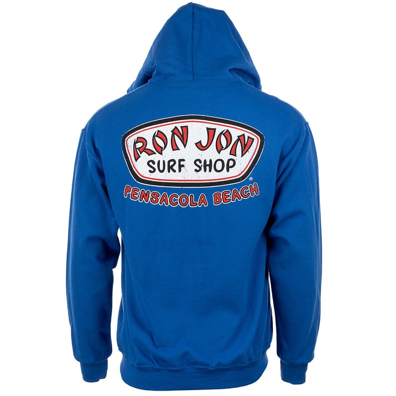 Ron Jon Pensacola Beach FL Distressed Trusty Badge Pullover Hoodie ...