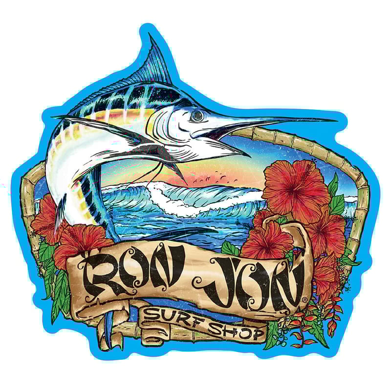 Ron Jon Reel Deal Marlin II Badge Sticker | Ron Jon Surf Shop