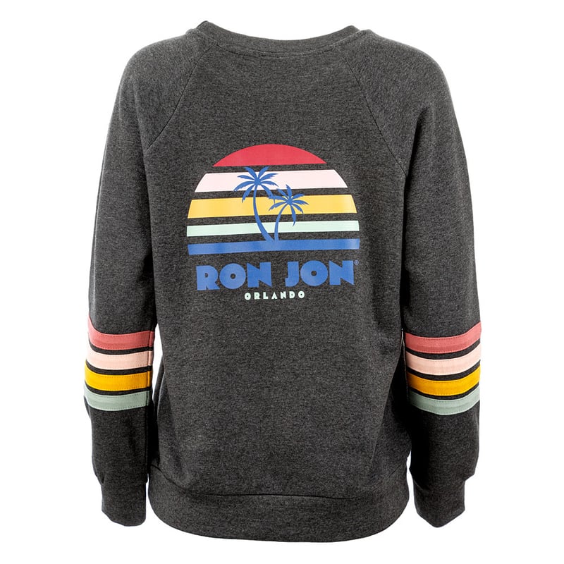 Ron Jon Women's Orlando FL Allana Stripe Crew Neck Pullover | Ron Jon ...
