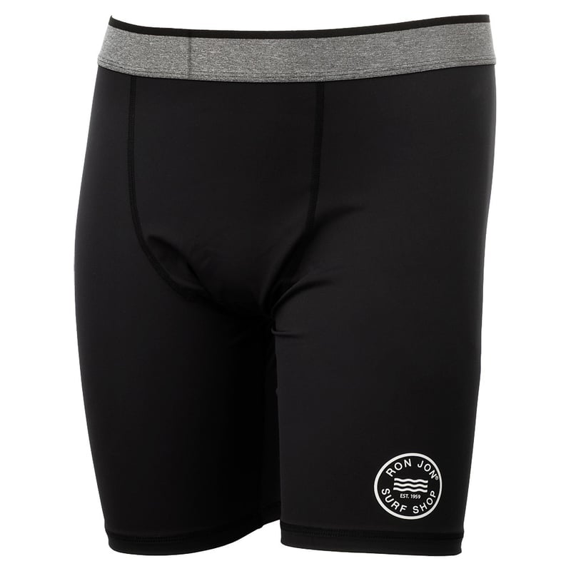 Ron Jon Mens Prime Black Rash Guard Shorts | Ron Jon Surf Shop