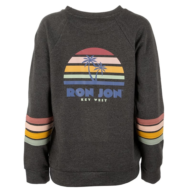 Ron Jon Women's Key West FL Allana Stripe Crew Neck Pullover | Ron Jon ...