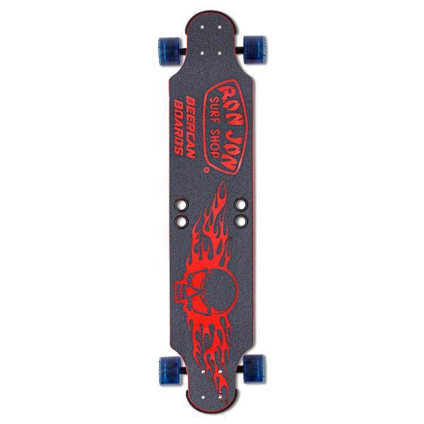 Ron Jon 38 Red Flame Skull Complete Longboard - Skateboards | Ron Jon ...