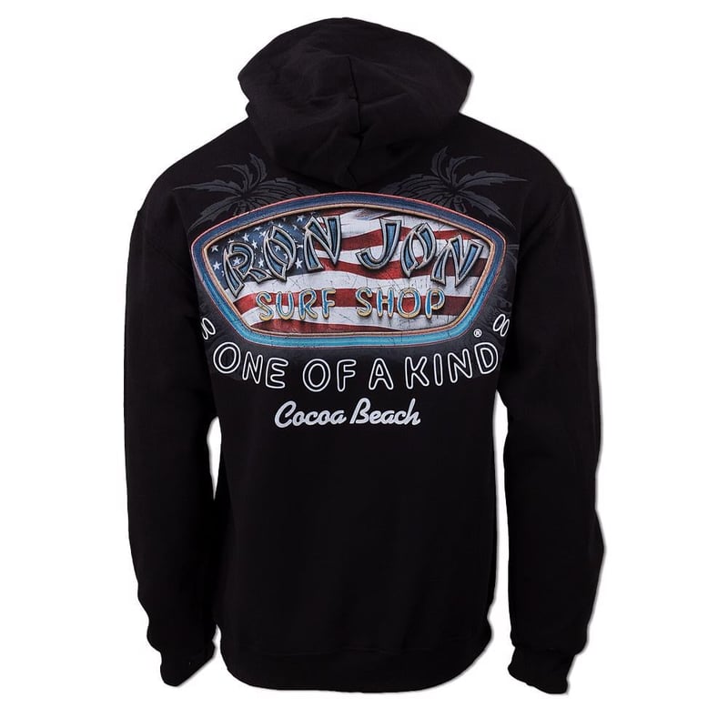 Ron Jon Distressed Faded Flag V2 Pullover Hoodie | Ron Jon Surf Shop